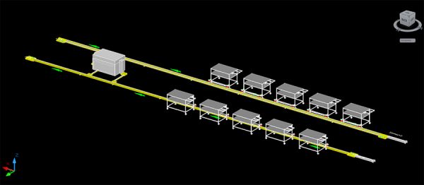 RSI “Center Line” Tow Conveyor – Rhodes Systems International